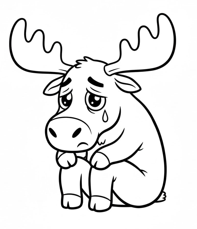 Fise de colorat cu Elan de colorat p10 - Imagini de colorat gratuite