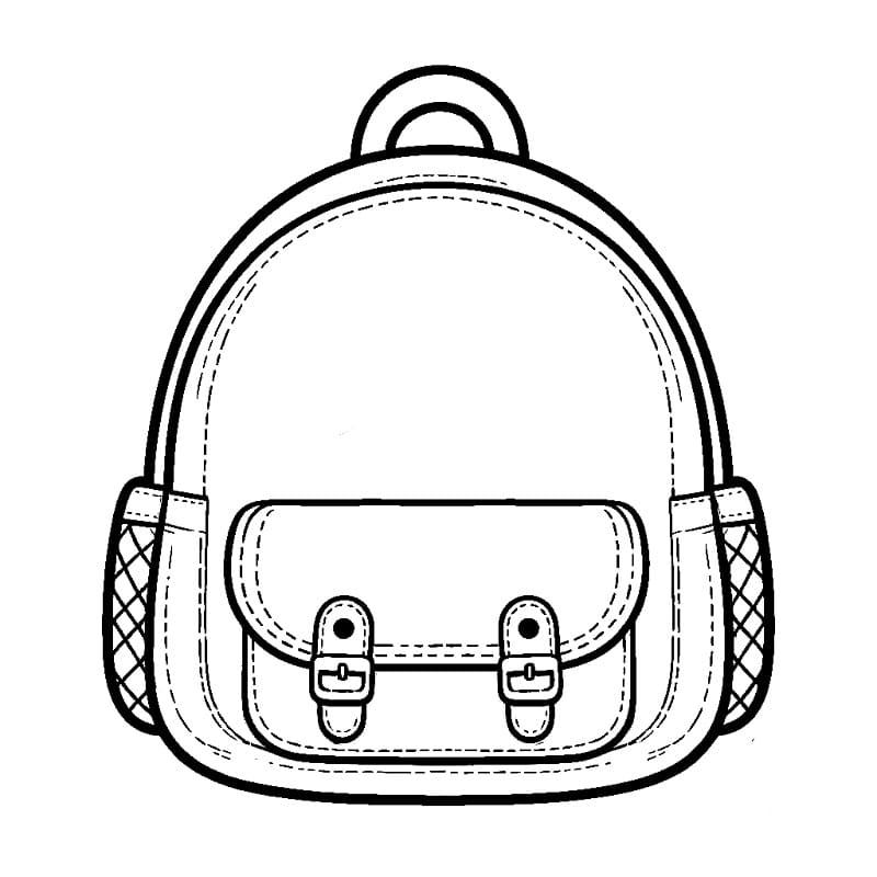 Fise de colorat cu Rucsac de colorat p07 - Imagini de colorat gratuite
