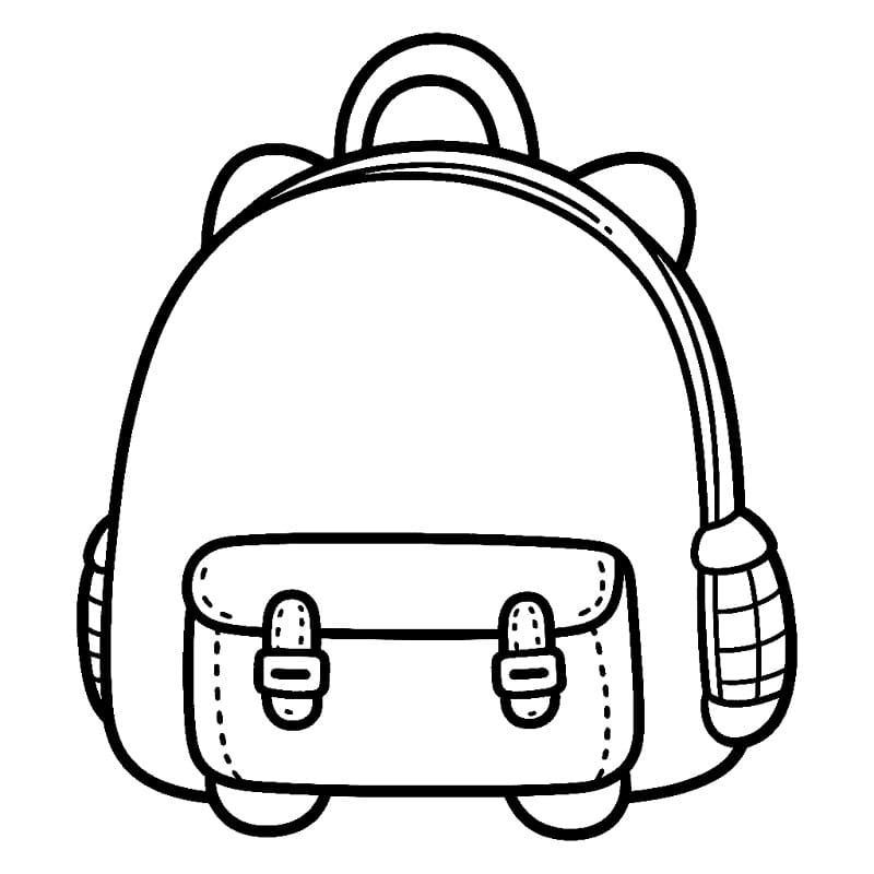 Fise de colorat cu Rucsac de colorat p02 - Imagini de colorat gratuite