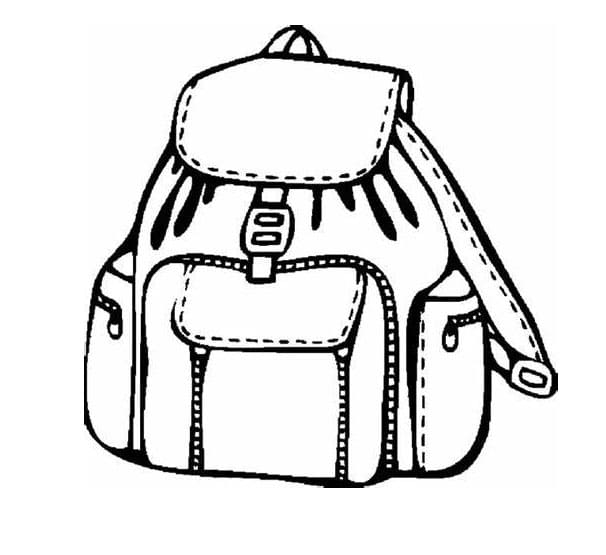 Fise de colorat cu Rucsac de colorat p09 - Imagini de colorat gratuite