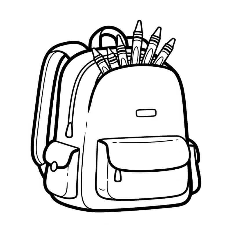 Fise de colorat cu Rucsac de colorat p25 - Imagini de colorat gratuite