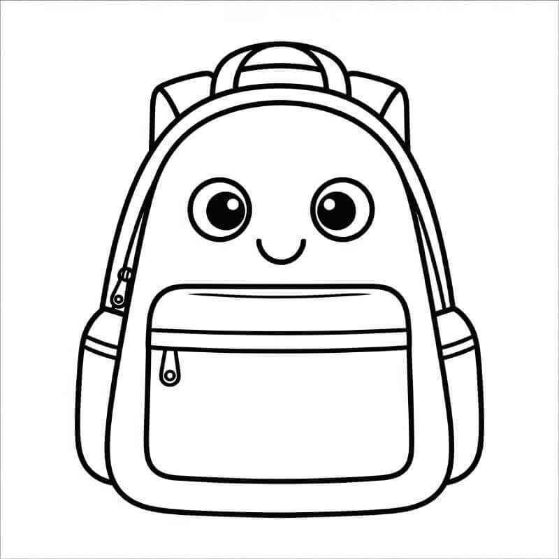 Fise de colorat cu Rucsac de colorat p09 - Imagini de colorat gratuite