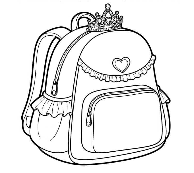 Fise de colorat cu Rucsac de colorat p05 - Imagini de colorat gratuite