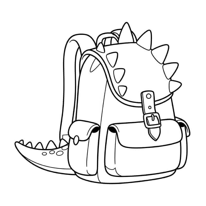Fise de colorat cu Rucsac de colorat p02 - Imagini de colorat gratuite